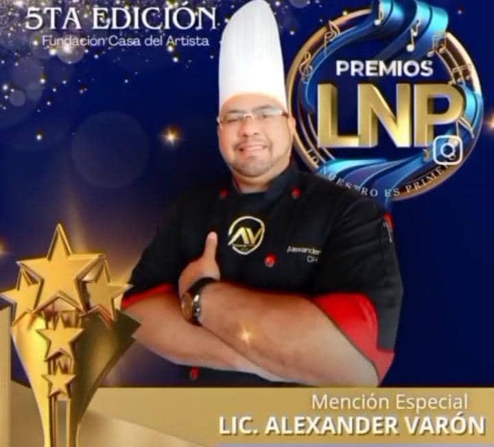 Premio "Lo nuestro es primero" reconoce al chef Alexander Varón